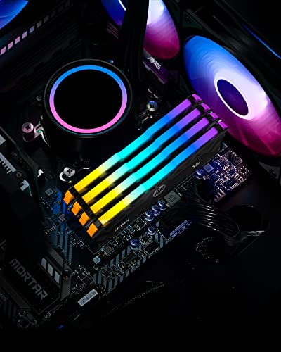 HP V8 RGB RAM 16GB Kit (8GBx2) DDR4 3000MHz CL16 1.35V Desktop Computer LED Memory - 8MG00AA#ABC