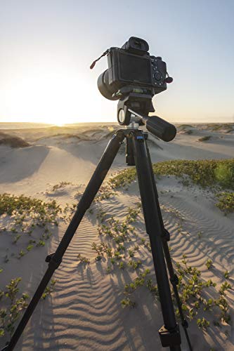 SLIK Sprint PRO III Travel Tripod EZ w/SH-707E 2-Way Head for Mirrorless/DSLR Sony Nikon Canon Fuji Cameras and More - Black (611-853)