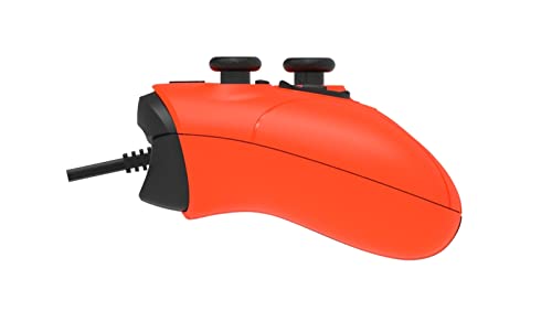 VISIONHMD Enhanced Wired Controller for Xbox Series X|S With 4 Remappable Buttons, 4 Motor Vibration sand 3.5mm Stereo Headset Jack, Compatible with Xbox One and PC/Laptop Windows7/8/10-Red