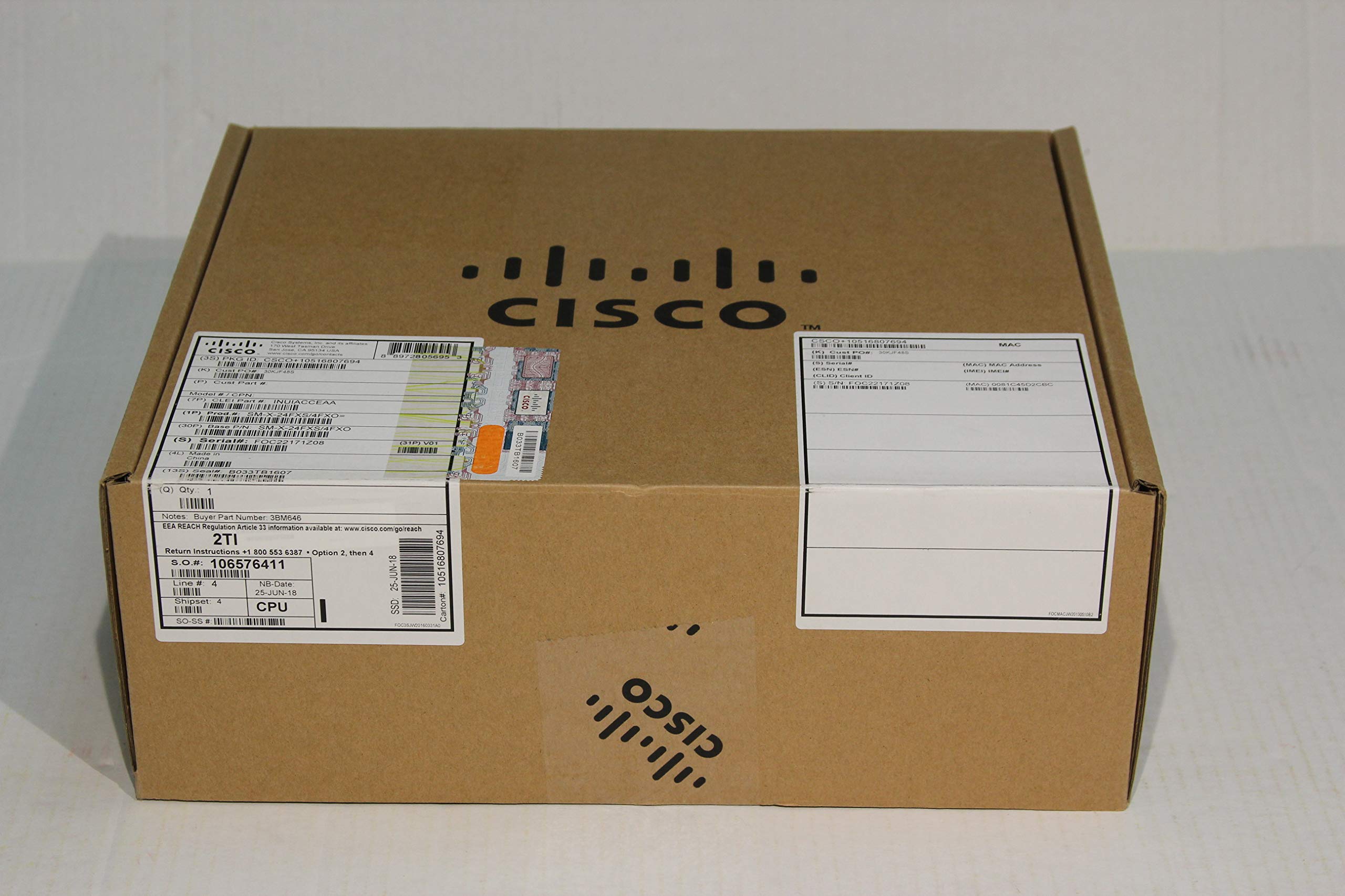 Expansion Module - FXS x 24 + FXO x 4 - for Cisco 4451, 4451-X; Integrated Services Router 4331, 4351