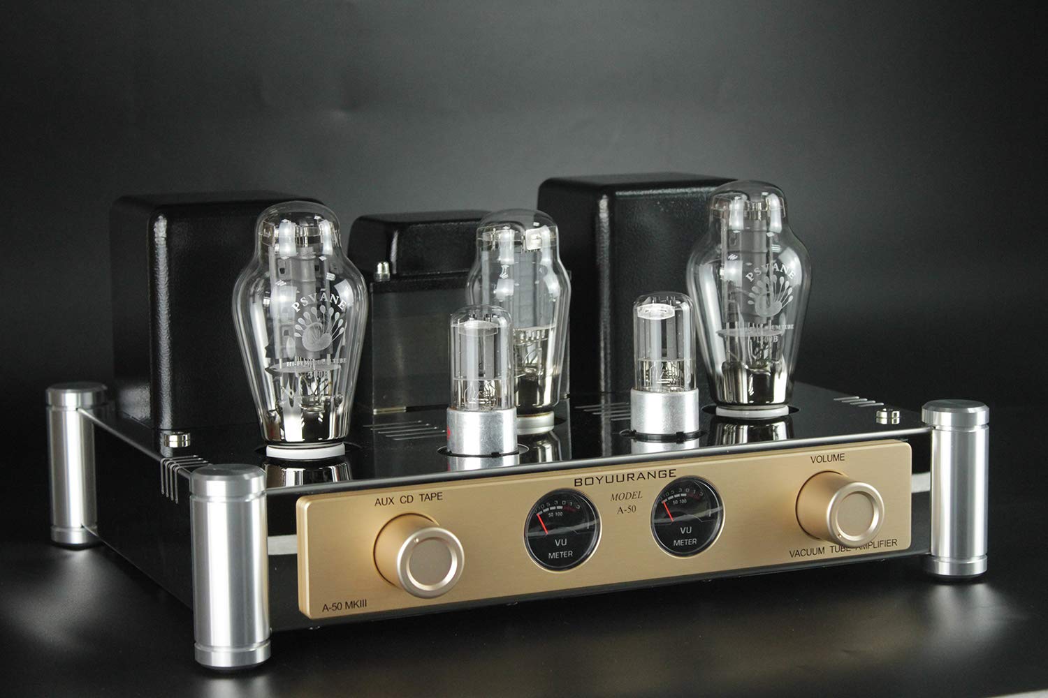 BoyuuRange REISONG A50 MKIII 300B HiFi Intergrated Tube Amplifier Single-end Class A Valve Amp with Tube Cage