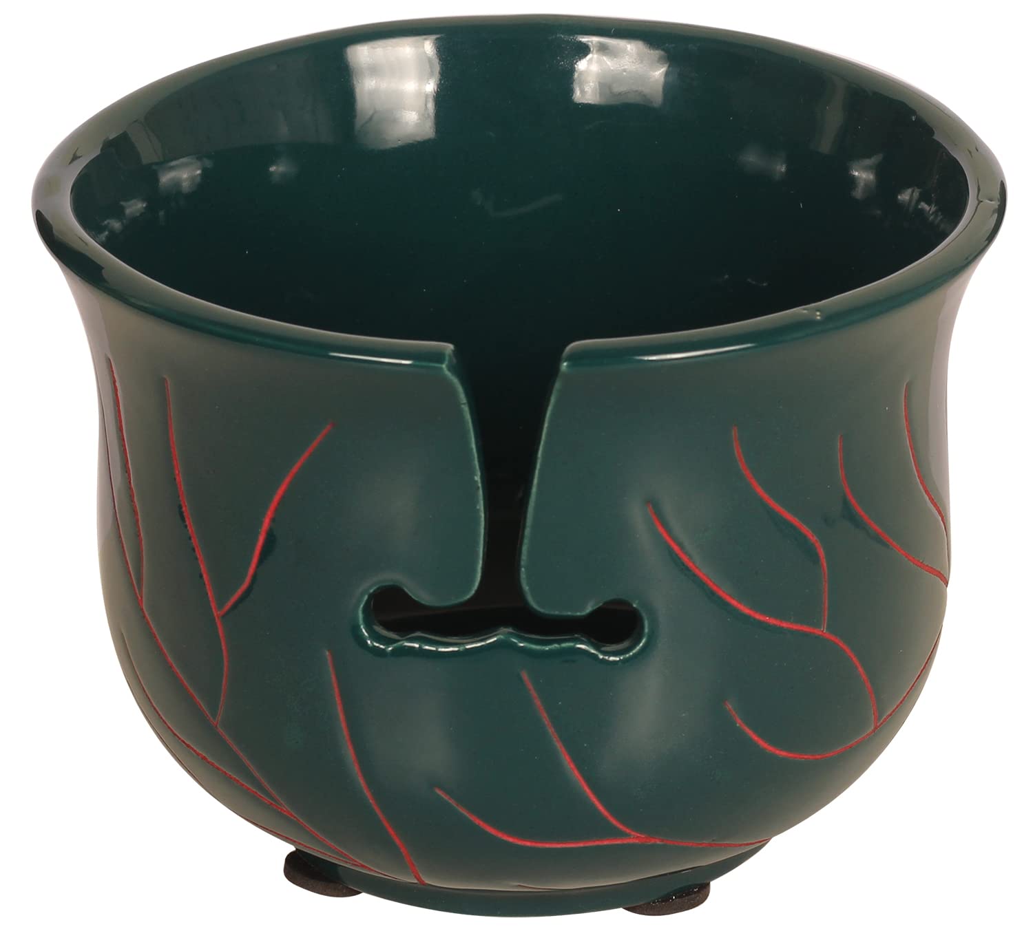 ABHANDICRAFTS Ceramic Yarn Bowl for Knitting – Large Yarn Holder, Crochet Storage, Perfect Funny Gift for Knitters