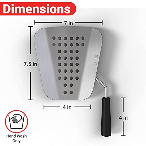 Poppy's Aluminum Popcorn Scoop - Kernel Sifting Speed Scoop for Commercial and Home Use