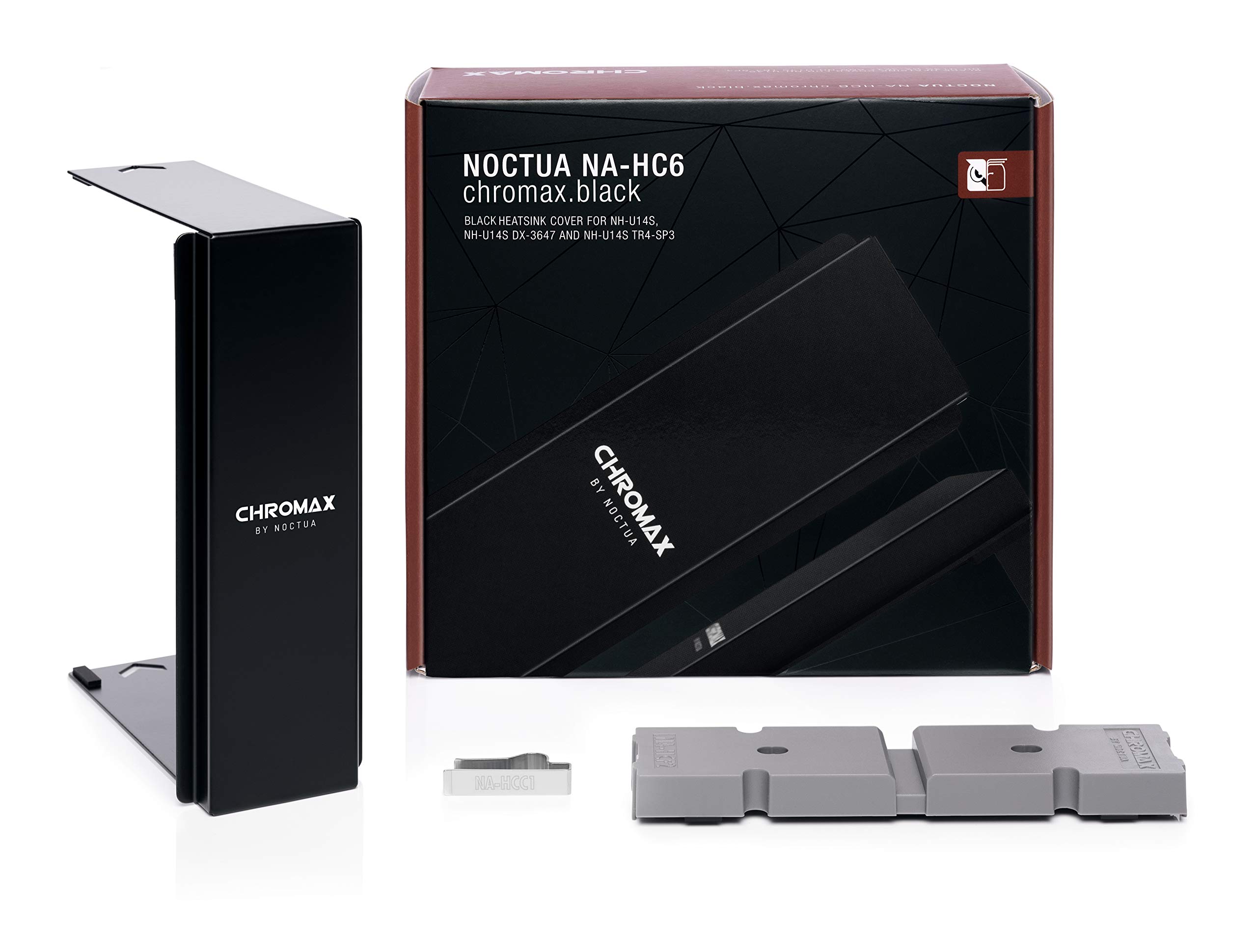 Noctua NA-HC6 chromax.Black, Heatsink Cover for NH-U14S, NH-U14S TR4-SP3 & NH-U14S DX-3647 (Black)