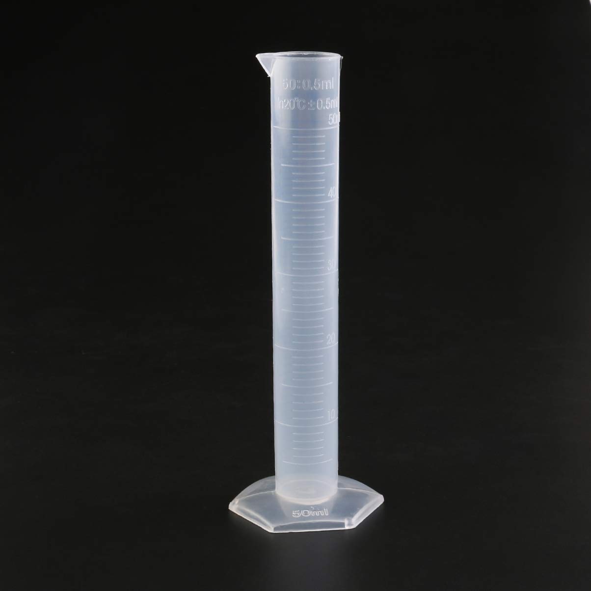 POPETPOP 4pcs 10ml / 25ml / / 100ml Measuring Plastic Graduated Cylinder Laboratory Bottle Lab Test Measuring Container Cups