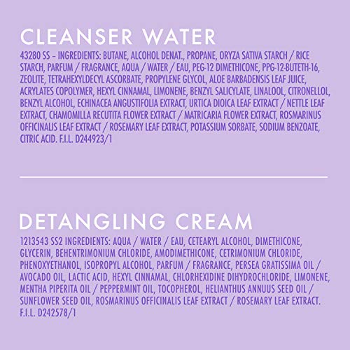 Softsheen-Carson Dark and Lovely for Protective Style Cleansing Water and Cream Detangler Kit Shampoo with Aloe and Conditioner with Avocado and Peppermint, 2 Count