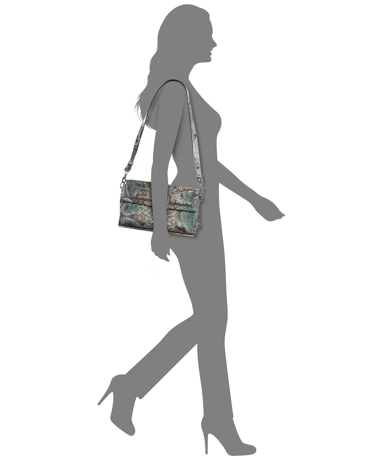 BRAHMIN Lana Folkand Leather Shoulder Bag