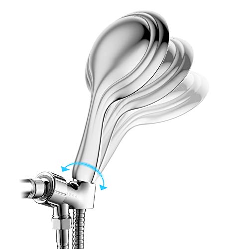 SOKA High Pressure Shower Heads with 6 Spray Setting Massage Spa 6" Showerhead with Handheld Shower Head with Extra Long Hose 59 Inches(5 Feet)And Adjustable Bracket Chrome