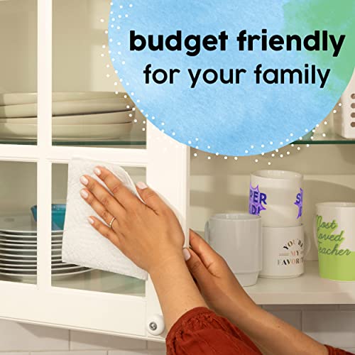 Bounty Essentials 2-Ply Paper Towels, Select-A-Size, 11" x 5 7/8", White, 83 Sheets Per Roll, Carton Of 6 Rolls
