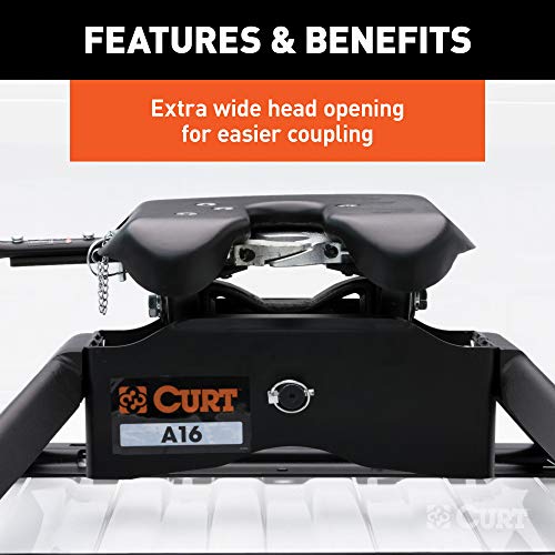 CURT 16120 A16 5th Wheel Hitch, 16,000 lbs