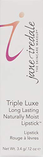 jane iredale Triple Luxe Long Lasting Naturally Moist Lipstick, Molly, 0.12 oz.