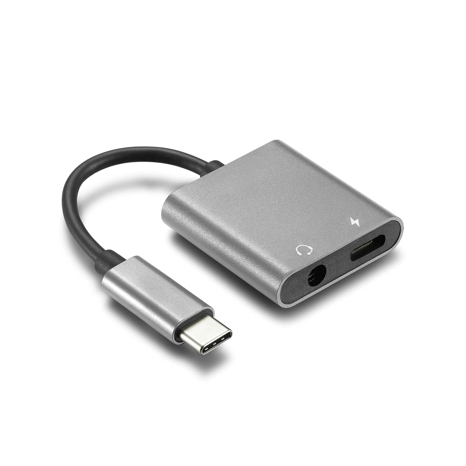 PEPPER JOBS USB-C to 3.5 mm Headphone Jack Adapter 2-in-1 USB-C to AUX Adapter with Fast Charging, Compatible with Samsung Galaxy S21 Series and More (C2PDA)