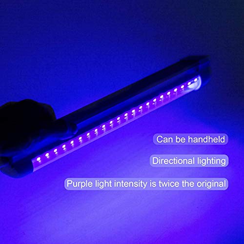 4 Pack LED UV Black Light Bar 1FT 10W T8 Integrated V Shaped, Blacklight Fixture for Blacklight Poster and Party, Fun Atmosphere Led Stage with Built-in ON/Off Switch(1ft 10w, 4 Pack)