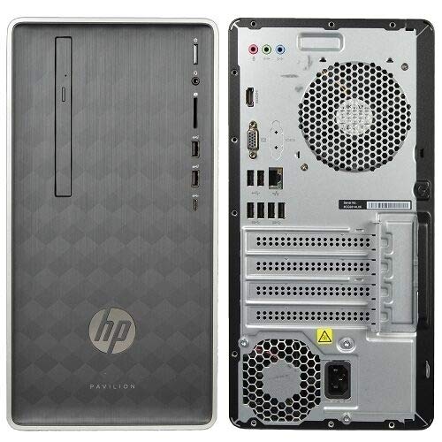 HP Pavilion 590-p0107c 8GB 1TB Intel Core i3-9100 X4 3.6GHz Win10, Black (Renewed)
