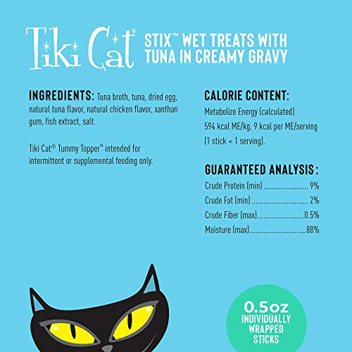 Tiki Cat Stix Tuna Mousse Treats, 0.5 oz, 12 Count (Pack of 1)