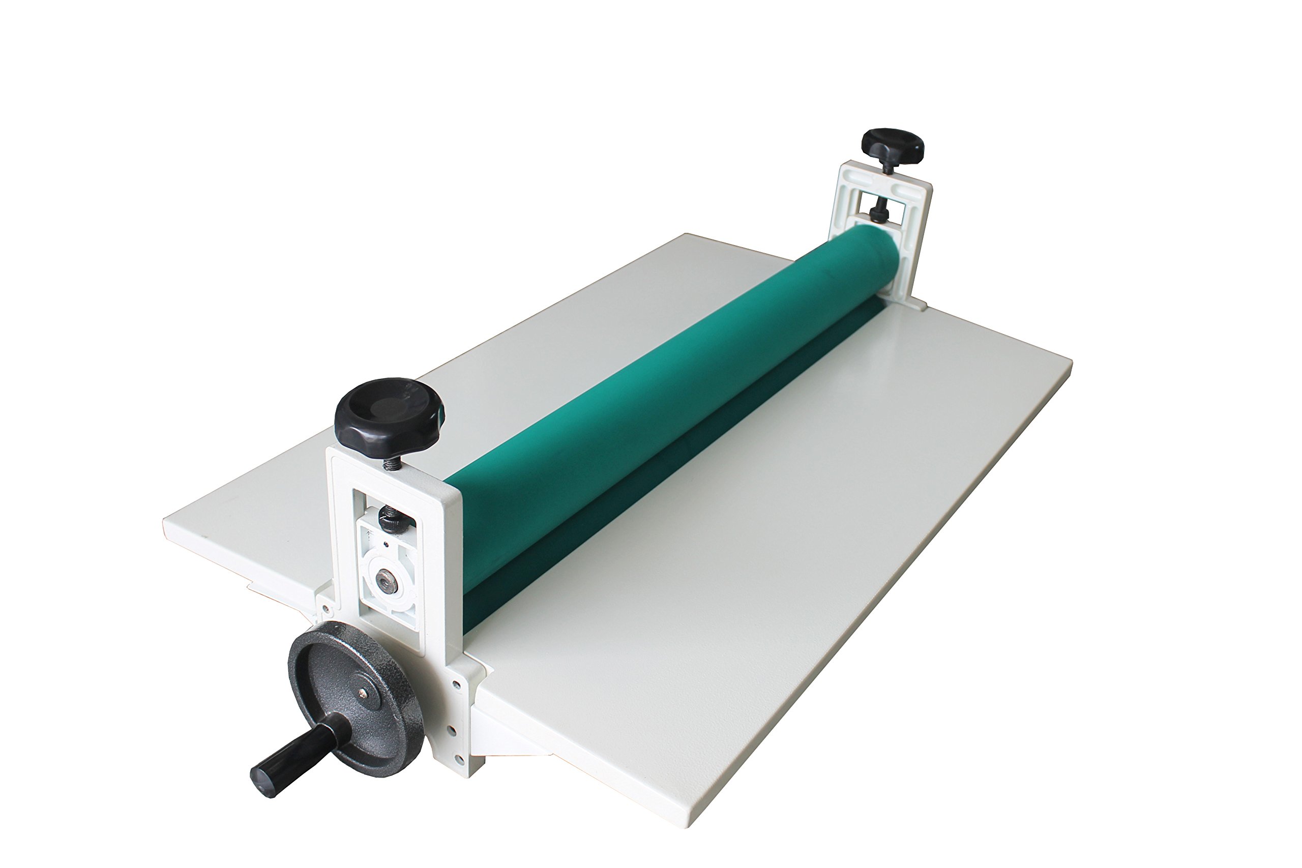 INTBUYING Laminating Machine with Crank Manual Cold Roll Laminator Machine with Laminating Sheets Max 29.5 in Film 0.4In Thickness Foldable for Commercial Personal Office