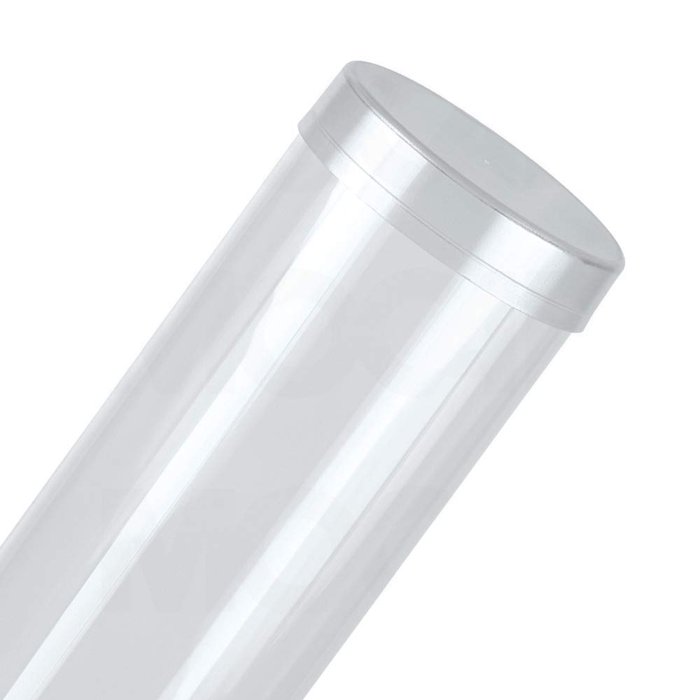 Plastic Clear Caps - Clarified [PCC] Plastic Clear Cap - For Cleartec 4" (101.6mm) Tubes MOCAP PCC4.000 (qty5)