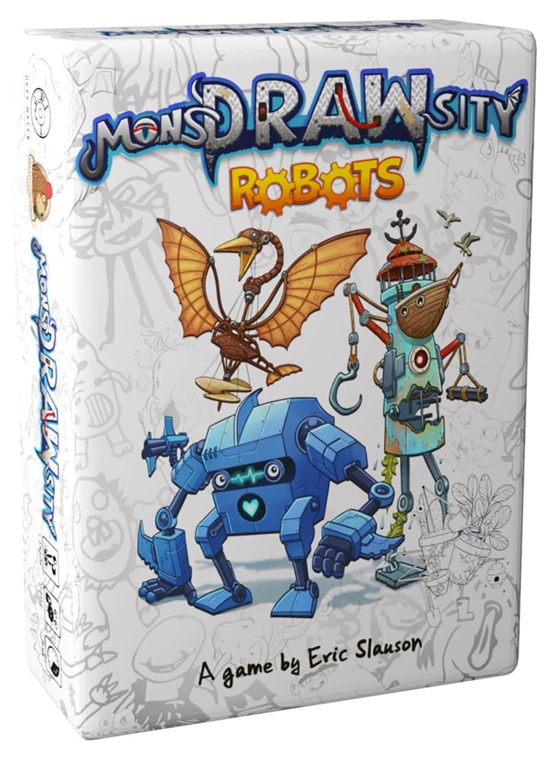 Deep Water Games: MonsDRAWsity: Robots Expansion Strategy Board Game Expansion, Multi