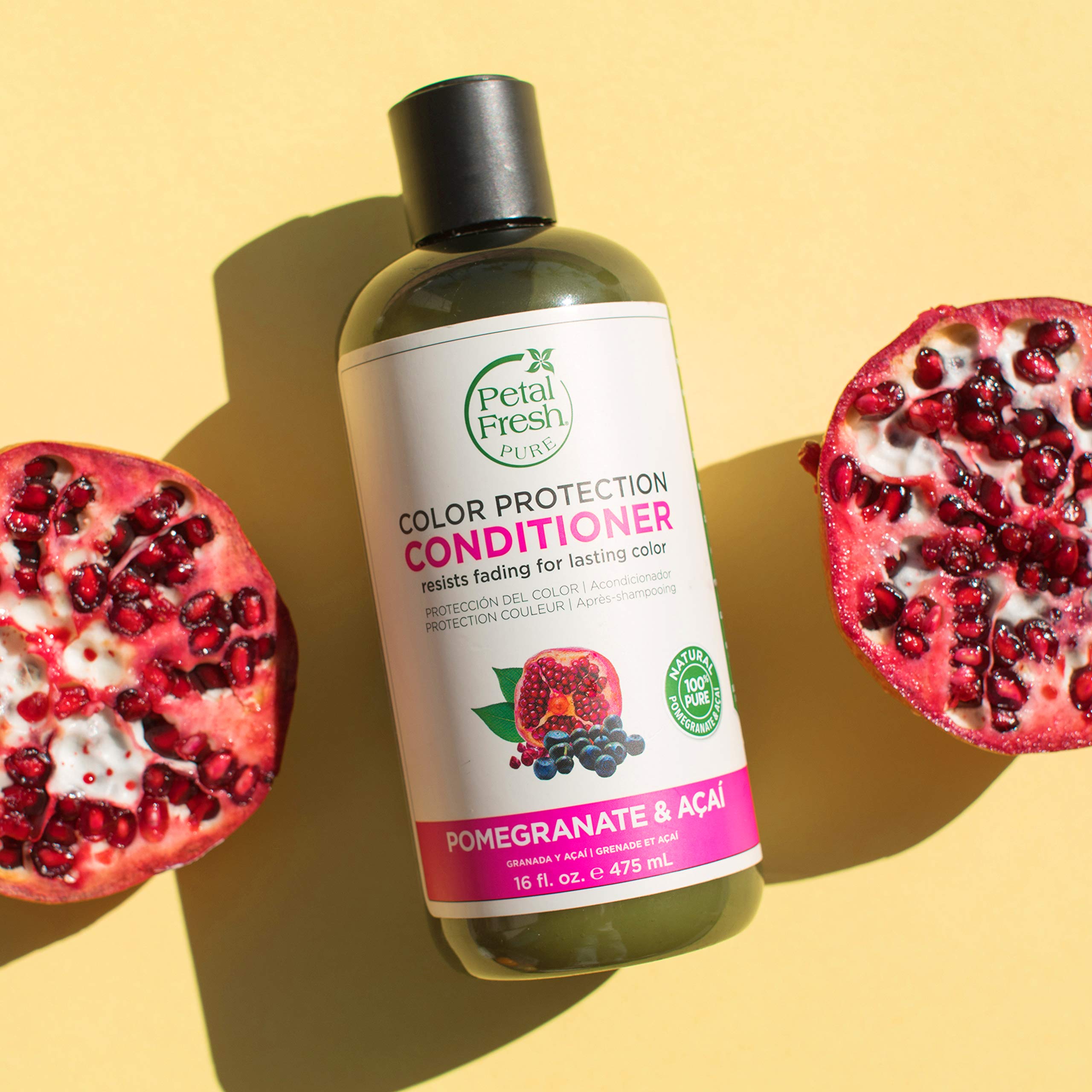Petal Fresh Pure Pomegranate & Acai,Conditioner, Pure Color Protection, Natural Essential Oils Vegan and Cruelty Free, 16 Fl oz