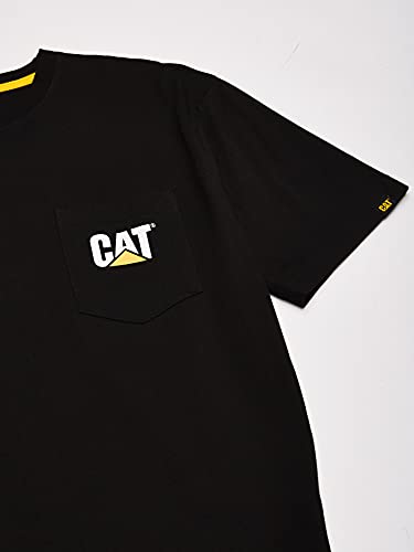 CAT Men's 1510552 Logo Pocket T-Shirt - XXXX-Large - Black