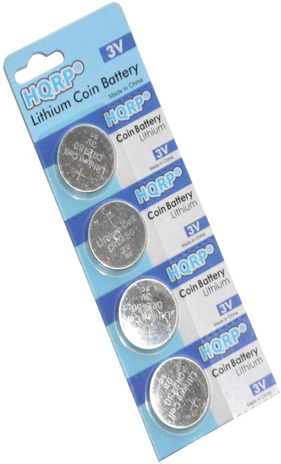 HQRP 4-Pack Lithium Battery Compatible with Ford Fusion 2017 2018 2019 17 18 19 HS7T-15K601-BC Key Fob