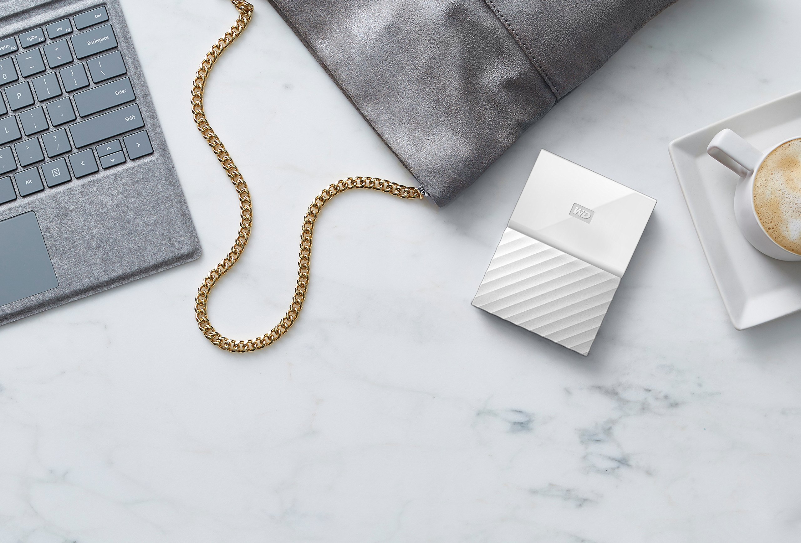 WD 4TB White My Passport Portable External Hard Drive - USB 3.0 - WDBYFT0040BWT-WESN (Renewed)