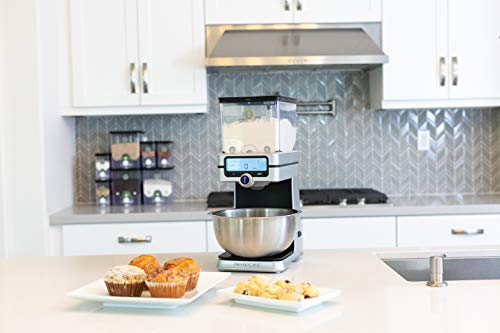 PantryChic SmartCanister, LARGE, Stores, Measures & Dispenses Dry Ingredients - PantryChic Smart Storage System SOLD SEPARATELY - BPA-Free Airtight Canisters Ideal for Flour, Sugar, Rice & Coffee