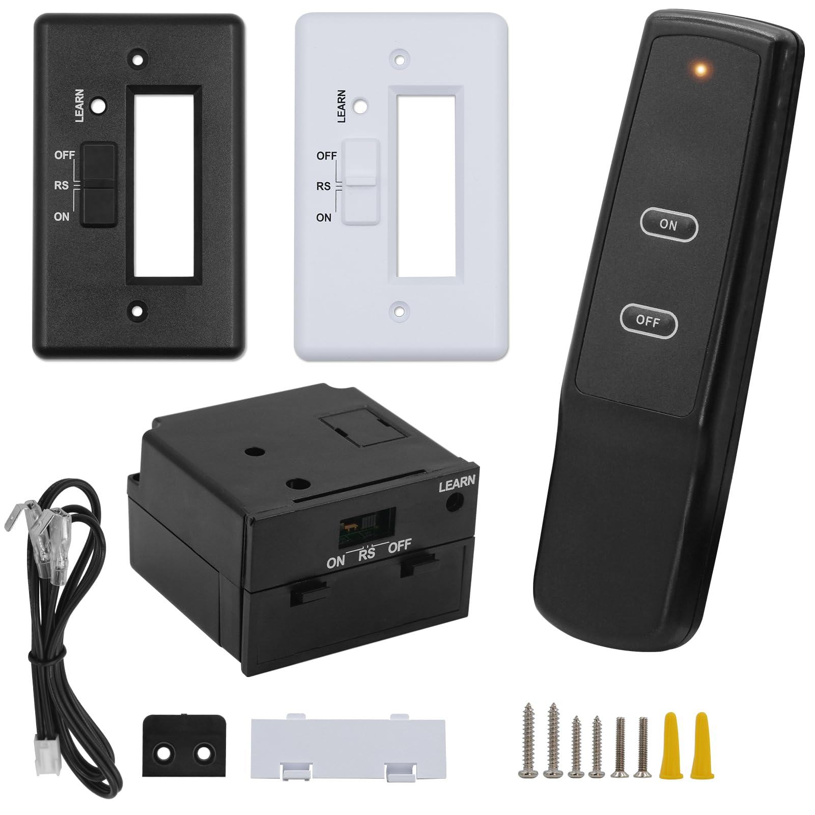 WOFUNPART Gas Fireplace Remote Control Kit, for Millivolt Valve Appliance, for skytech, Ambient, Majestic Fireplace and More, 5 Year Warranty