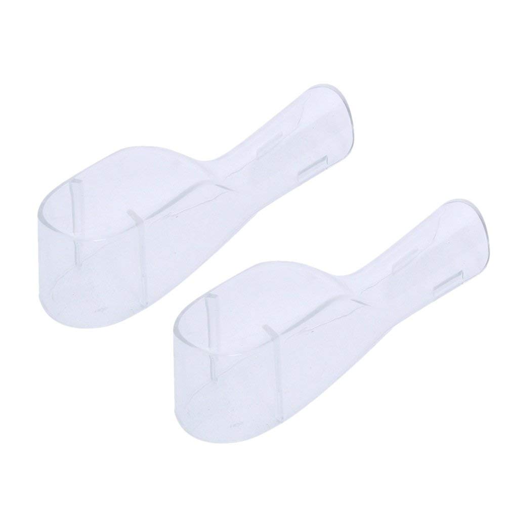 Travel Electric Toothbrush Heads Cover Plastic Protective Cap Case Compatible with Oral-B Long Dual-Heads Replacement Tooth Brush Heads(6 Pack) Clear