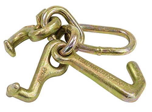 Mytee Products (2 Pack) RTJ Cluster Hook Heavy Duty Wrecker Hauler Tow Towing Truck Chain Pair R T J