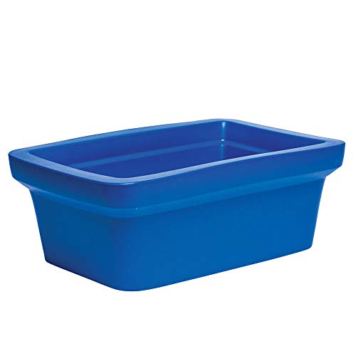Medium Blue Ice Pan – 4 Liter Ice Holder - Stackable, Lightweight, Leak-Proof Ice Container - Frozen Sample Containers w/EVA Material to Withstand Dry Ice, Liquid Nitrogen, & Chemical Solvents