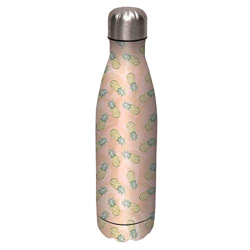 Lang Artisan Pineapple Paradise Stainless Steel Water Bottle , 17 oz, Multi