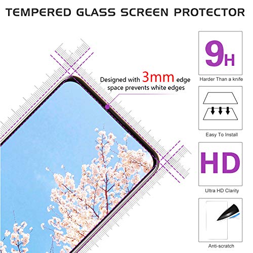 LeYi Compatible for iPhone 8 Case, iPhone 7 Case, iPhone 6s/ 6 Case with Tempered Glass Screen Protector [2 Pack], Military-Grade Protective Phone Case with Kickstand Ring for iPhone 6/6s/7/8, Black