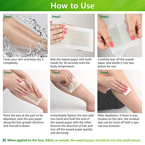 Wax Strips for Women Hair Removal (Pink)