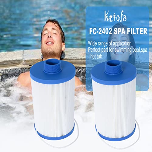 303279 Spa Filter Compatible with Watkins ๐ฏ๐ฌ๐ฏ๐ฎ๐ณ๐ต, ๐๐-๐ฎ๐ฐ๐ฌ๐ฎ, PFF42TC-P4, 78460, SD-01322, 5CH-37, LSX1057 Free Flow and Lifesmart Hot Tub Filter, 1 1/2" MPT Finer Thread Spa Filter - 2 Packs