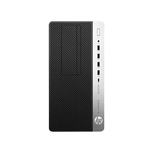 HP 2020 EliteDesk 705 G4 Microtower Desktop Computer, AMD PRO A10-9700 Processor, 8GB DDR4 RAM, 500GB HDD, AMD Radeon R7 Graphics, Keyboard+Mouse, VGA, Win 10 Pro, Black, 32GB Snow Bell USB Card
