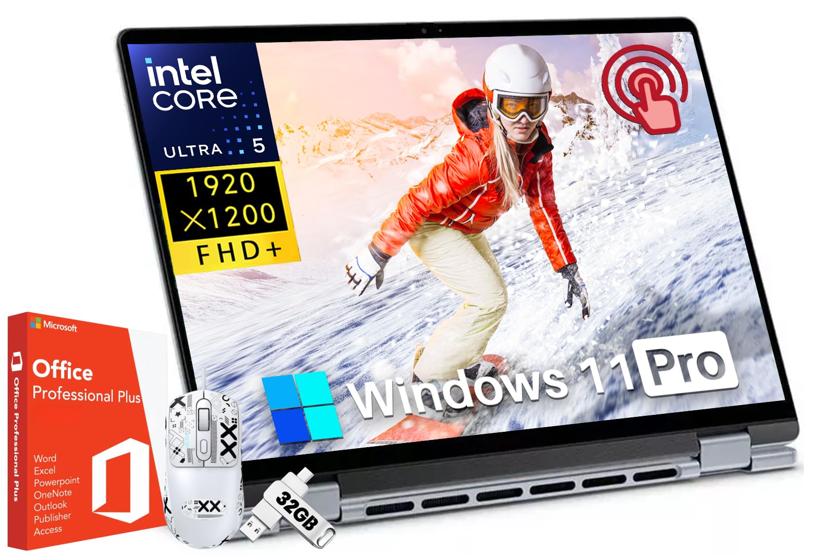 Dell Inspiron 5570 15.6in FHD Touchscreen Laptop PC - Intel Core i7-8550U 1.8GHz, 12GB, 1TB HDD, DVDRW, Webcam, Bluetooth, Intel HD 620 Graphics, Windows 10 Home (Renewed)