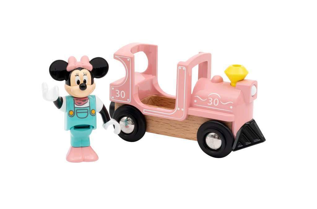 Brio Minnie Mouse & Engine - Vibrant Toy Train Set | Creative Play for Toddlers | Compatible with All Brio Railway Toys | Develops Learning Skills | Safe and Tested