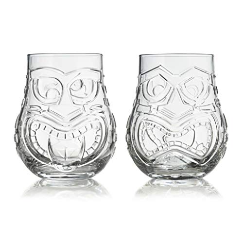 Libbey Tiki Split Tumbler Glasses, 15.75-ounce, Set of 4