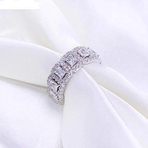 Nattaphol Solid 925 Sterling Silver Wedding Ring Engagement Band 2 Ct AAA CZ Eternity Classic Jewelry for Women (6)