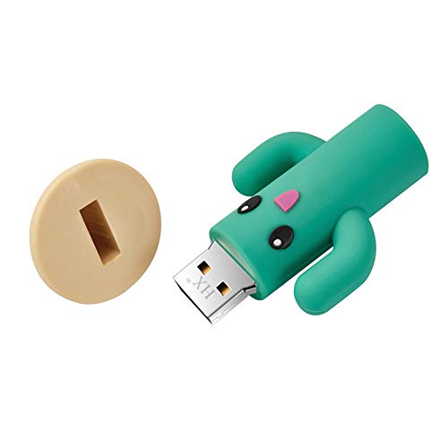 USB Flash Drives , 8GB / 16GB / 32GB / 64GB Waterproof Cute Silicone USB 2.0 USB Memory Stick Data Storage Pendrive Thumb Drives (64GB, Cactus)