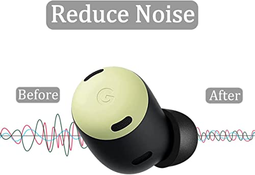 ALXCD Foam Eartips Compatible with Google Pixel Buds Pro Earbuds, S/M/L 3 Sizes 3 Pairs Soft Memory Foam Earbuds Tips Foam Ear Tips, Compatible with Pixel Buds Pro, SML Black