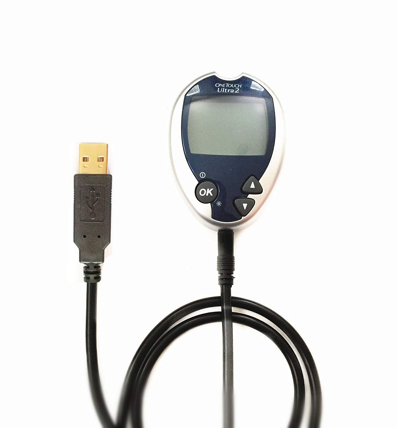 FEANTEEK USB Glucose Meter Cable for Onetouch Glucometer with Ultra2, UltraMini, UltraLink, and Ultra Smart Glucose Meter Cable 1m