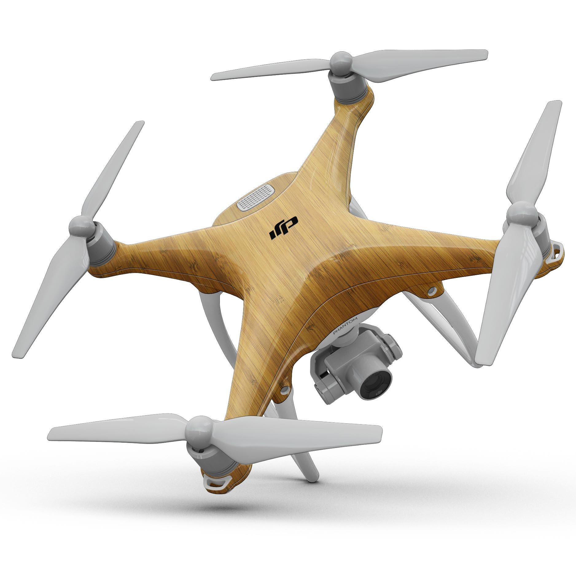 Design Skinz Design Skinz Real Light Bamboo Wood Full-Body Wrap Decal Skin-Kit Compatible with The Drone DJI Phantom 3/Phantom 3 Pro