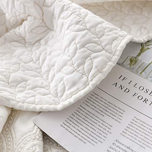 Brandream 6PC Luxury Bedding Quilt Set Queen King Size Farmhouse Quilt Bedspread Set Cotton Shabby Antique Bedroom Set
