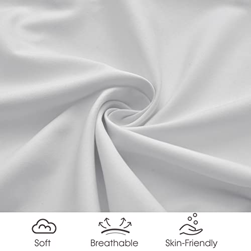 David's Kids 3 Pack Bassinet Sheets, Ultra Soft Silky Breathable Cradle Sheets for Boys Girls Neutral,Univeral Fit for Most Cradle and Bassinet Mattress, White & Light Grey & Pink