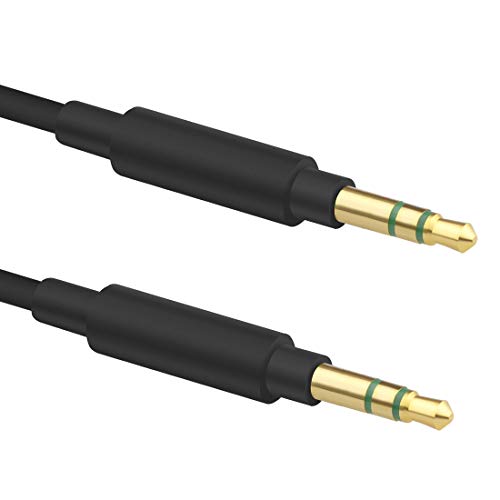 GEEKRIA Audio Cable Compatible with Skullcandy Hesh Evo, Hesh 3, Crusher Wireless, Venue, Grind, Crusher Evo, Cassette, Mix Master Cable, 3.5mm Aux Replacement Stereo Cord (4 ft / 1.2 m)