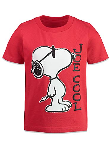 Peanuts Snoopy Charlie Brown Woodstock Toddler Boys T-Shirts 4 Pack 5T