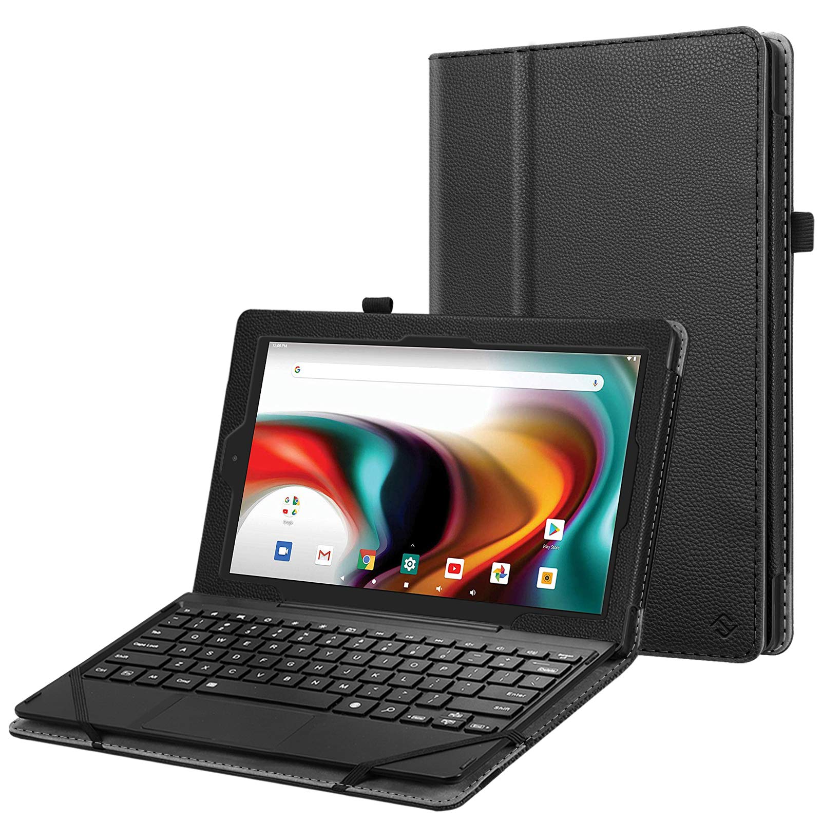 Fintie Case for RCA 11 Delta Pro 11.6 inch / 2019 RCA Galileo Pro 11.5" RCT6513W87DK5E 2-in-1 Tablet - Slim Fit Premium Vegan Leather Folio Protective Stand Cover with Pencil Holder (Black)