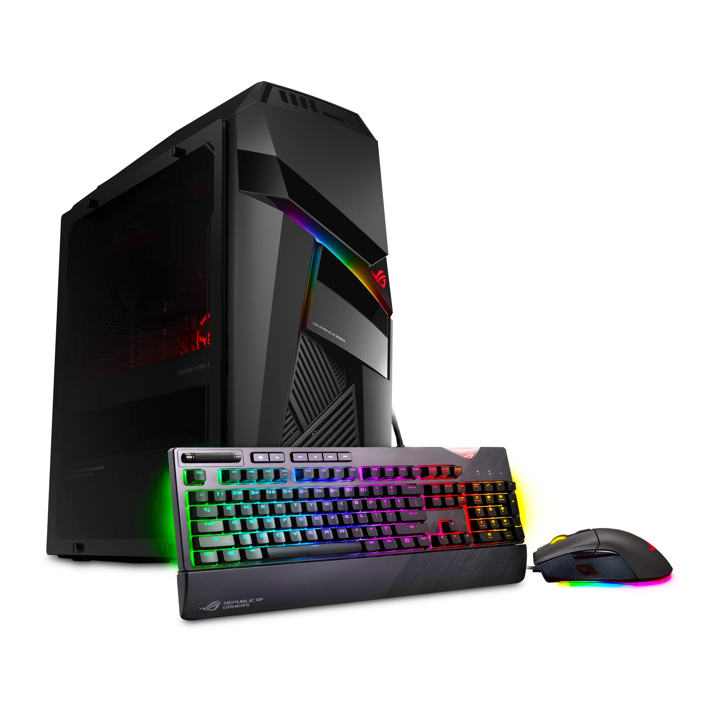 ROG Strix GL12 Gaming Desktop, Overclocked 9th Gen Intel Core i7-9700K, NVIDIA GeForce RTX 2080 8GB, 16GB DDR4 RAM, 512GB SSD + 1TB HDD, Windows 10 - GL12CX-DS781